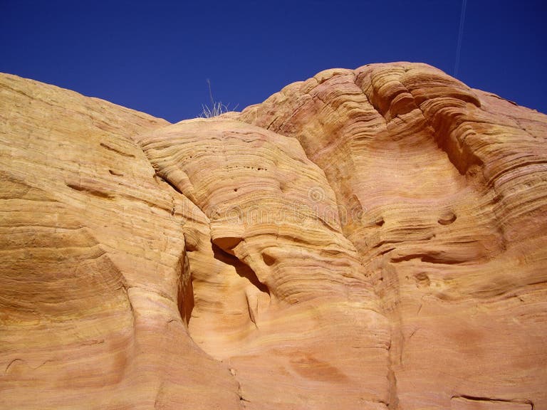 Smooth Sandstone Cliff stock image. Image of patterns - 18728545