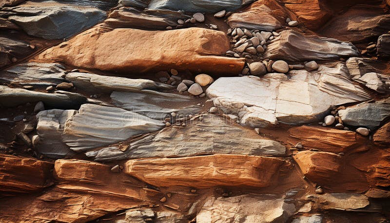 Smooth Sandstone Cliff Eroded by Water, a Beautiful Summer Landscape ...