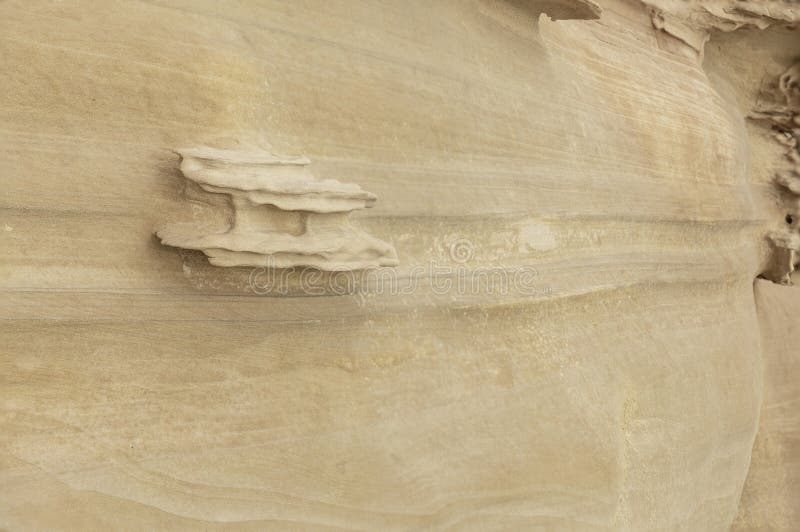 Smooth Sandstone Surface with Gentle Erosion Patterns Stock Image ...