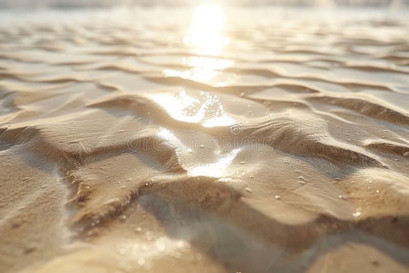 Smooth Sandy Floor Texture Evoking a Serene Beachy Feel in Detail Stock ...