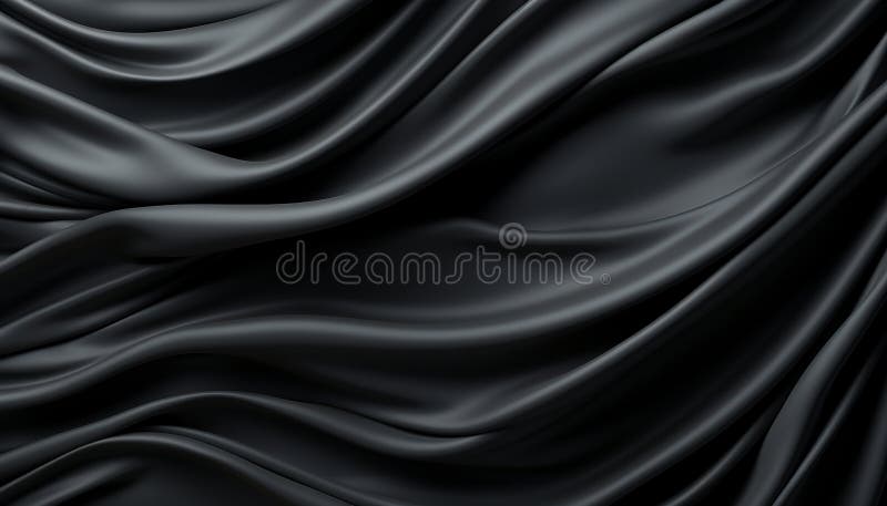 Smooth Satin Curtain with Rippled Wave Pattern, Luxurious Elegance ...