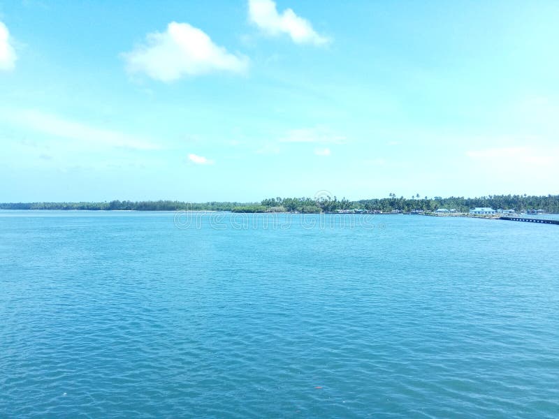 Smooth sea stock image. Image of view, water, ship, smooth - 130860425