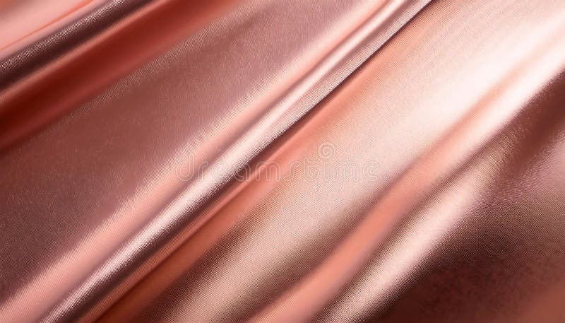 Smooth, Shimmering Rose Gold Surface with Diagonal Light and Shadow ...