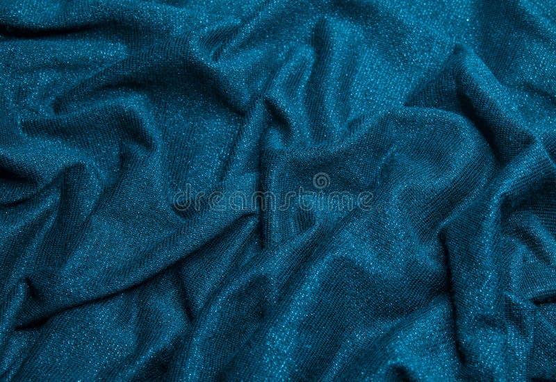 Smooth Shiny Fabric Texture with Folds and Waves. Close Up Silk ...