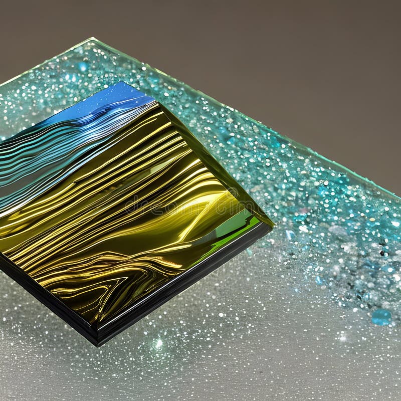 A Smooth and Shiny Interpretation of a Gemstone, with Reflective ...