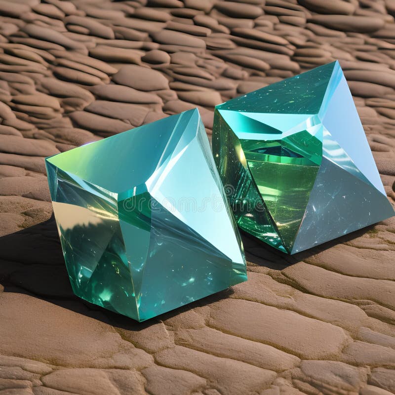 A Smooth and Shiny Interpretation of a Gemstone, with Reflective ...