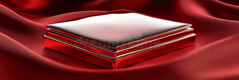 A Smooth, Shiny Red Plastic Surface with Delicate Reflections and a ...