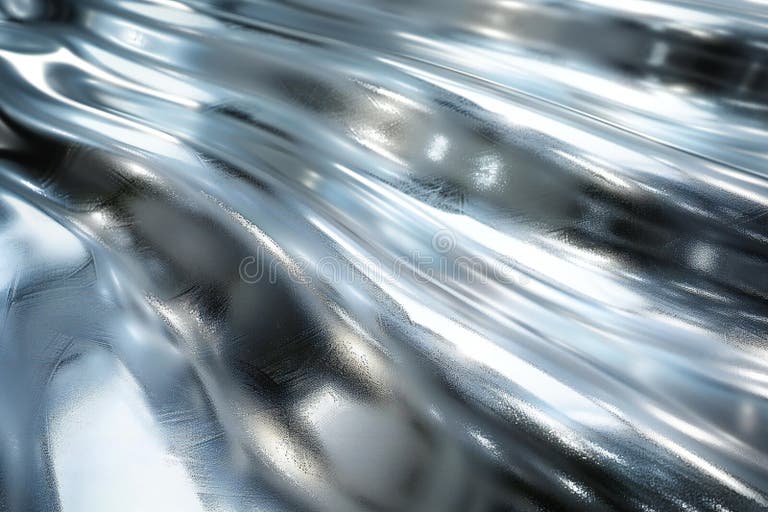A Smooth, Shiny Silver Metal Texture with Subtle Light Reflections and ...