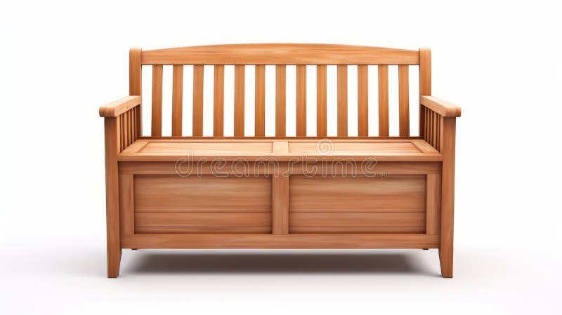 Smooth and Shiny Wooden Storage Bench - High Quality, High Resolution ...