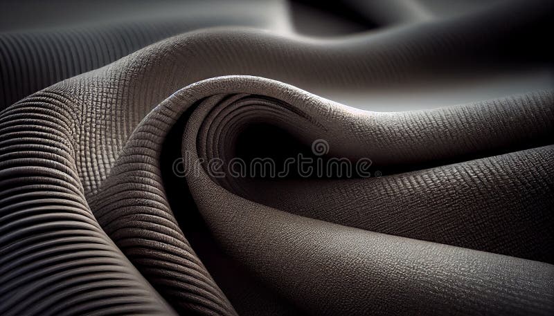 Smooth Silk Flows in Striped Wave Pattern Generated by AI Stock Photo ...