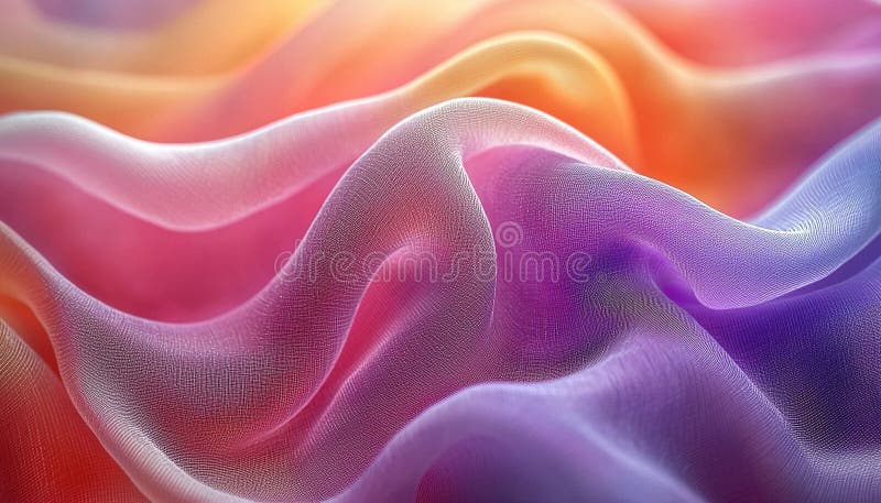 Smooth Silk in Vibrant Colors, Nature Elegance Flowing Generated by AI ...
