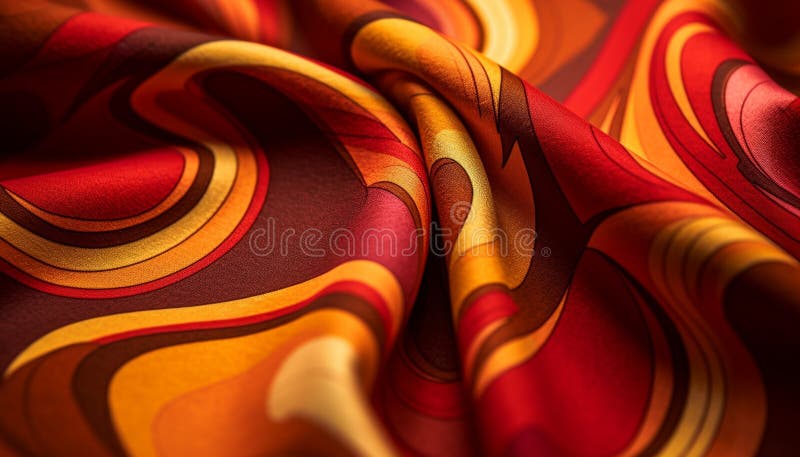 Smooth Silk Waves in Vibrant Multi Colors Generated by AI Stock Photo ...