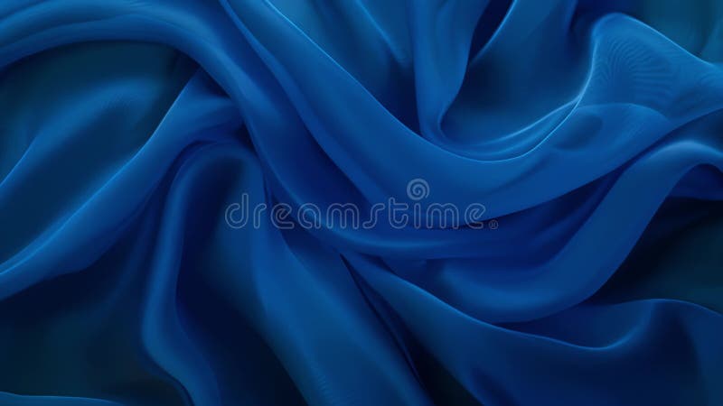 The Smooth and Silky Surface of a Deep Blue Silk Chiffon Perfect for a ...