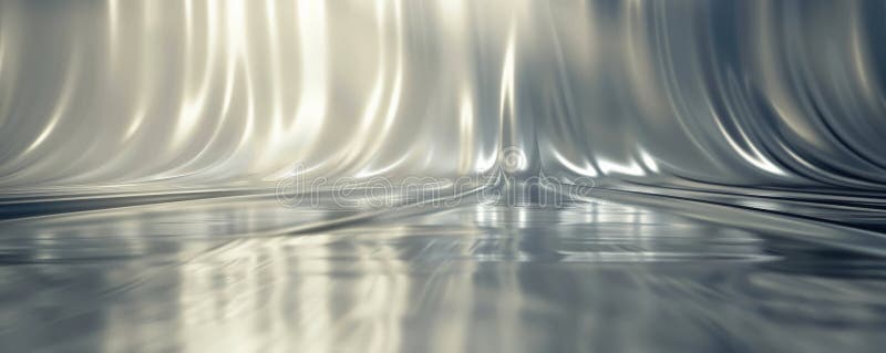 A Smooth Silver Background with Subtle Light Reflections, Creating a ...