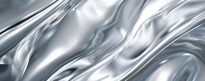 A Smooth Silver Background with Subtle Light Reflections, Creating a ...