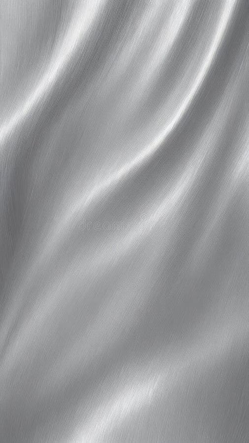 Smooth Silver Fabric with Elegant Waves, Capturing Light and Texture ...