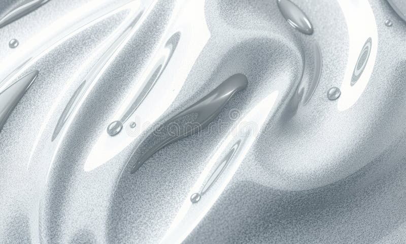 Smooth Silver Liquid Texture with Flowing Patterns and Reflective ...