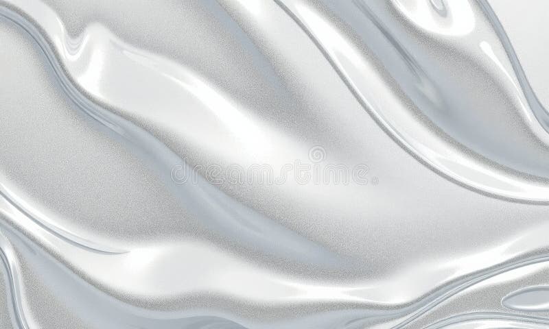 Smooth Silver Liquid Texture with Flowing Waves, Creating Sense of ...