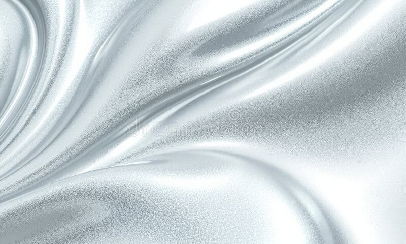 Smooth Silver Liquid Texture Flows Gracefully, Creating Elegant and ...