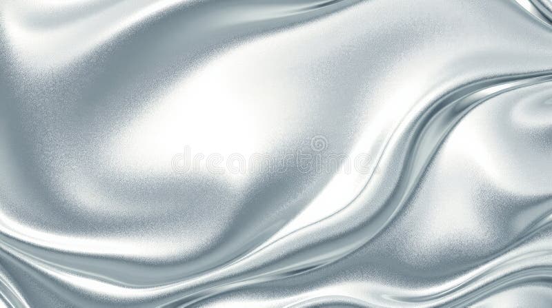 Smooth Silver Liquid Texture Flows Gracefully, Creating Elegant and ...