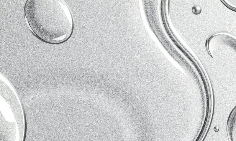 Smooth Silver Liquid Texture with Glossy Droplets Creates Elegant and ...