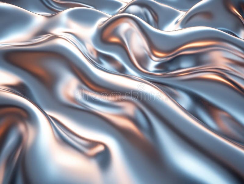 Smooth Silver Metallic Texture, Liquid Metal, Mercury or Gallium, with ...