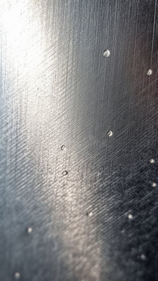 Smooth Silver Steel Plate with a Textured Brushed Metal Effect Stock ...