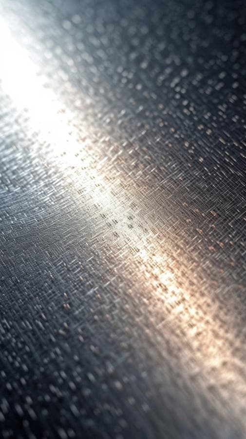 Smooth Silver Steel Plate with a Textured Brushed Metal Effect Stock ...