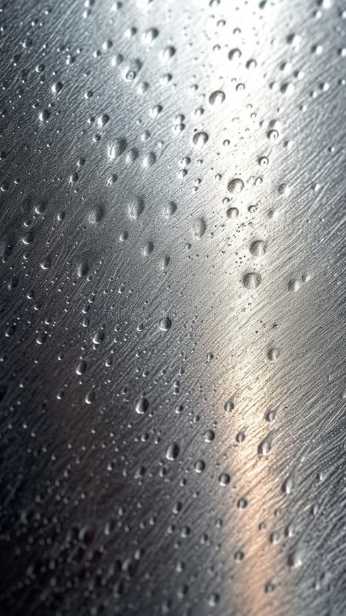 Smooth Silver Steel Plate with a Textured Brushed Metal Effect Stock ...