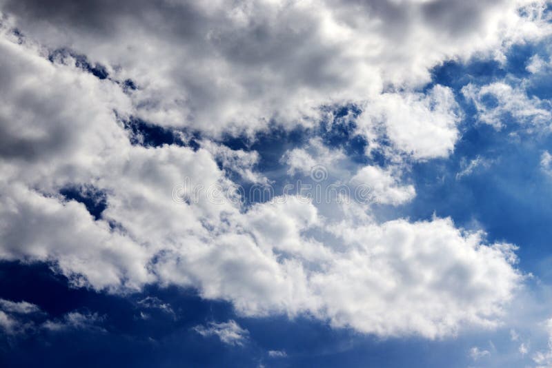 Smooth Sky and White Clouds Stock Photo - Image of cloud, fluffy: 164795680
