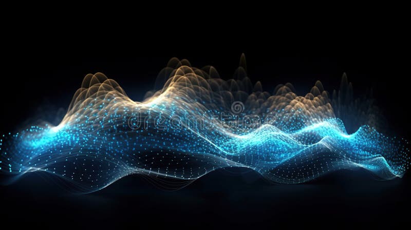 Smooth Smoke Particle Wave, Big Data Techno , Generative AI Stock ...