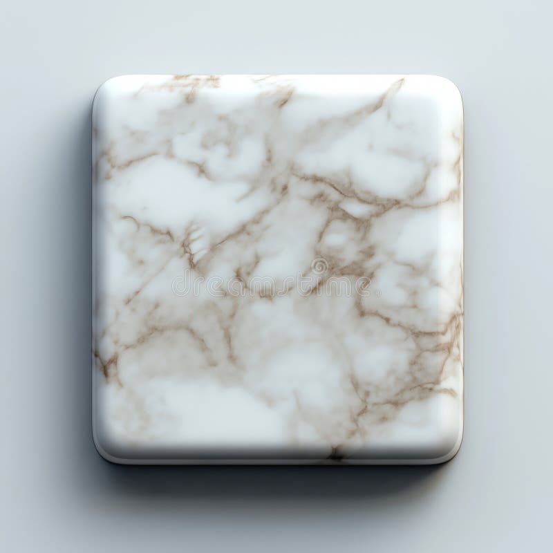 Smooth Square Marble Tile with Brown Veins on Light Surface Stock Photo ...