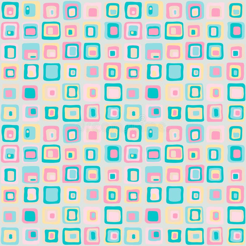 Smooth Square Vector Seamless Pattern, Net Style. for Background ...