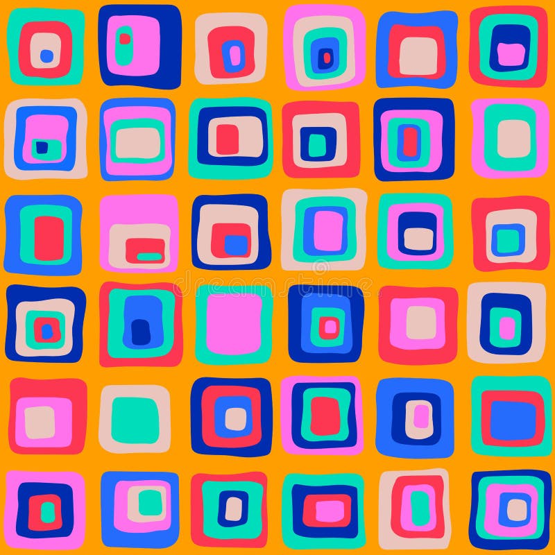 Smooth Square Vector Seamless Pattern, Net Style. for Backgrownd ...