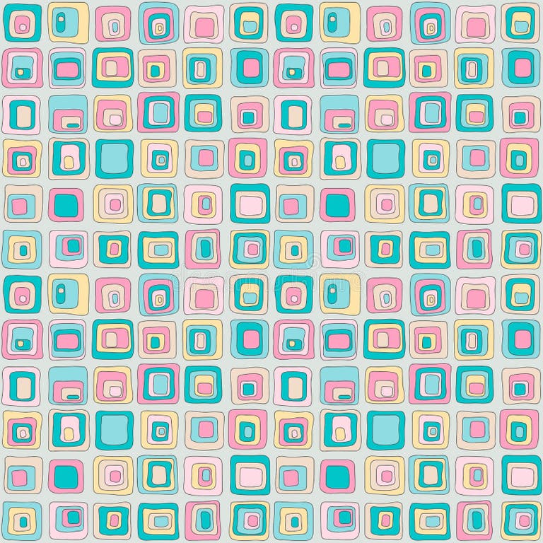 Smooth Square Vector Seamless Pattern, Net Style. for Backgrownd ...