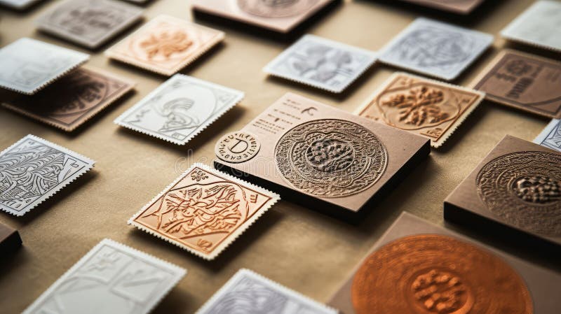 Smooth stamp texture stock illustration. Illustration of print - 371799737