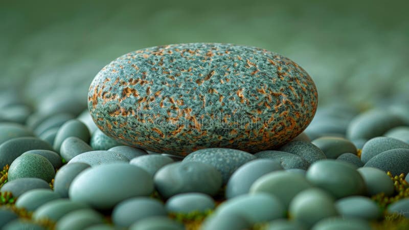 Smooth Stone Close-up - Generative Ai Stock Illustration - Illustration ...