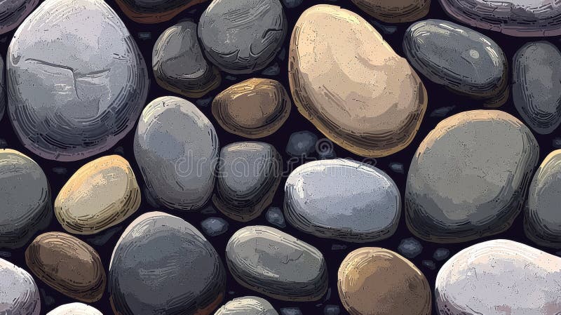 Smooth Stones, Pattern, and Textures Create Calming Visual Effect ...