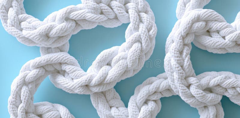 A Smooth Surface Adorned with a Decorative White Fabric Chain Forming ...