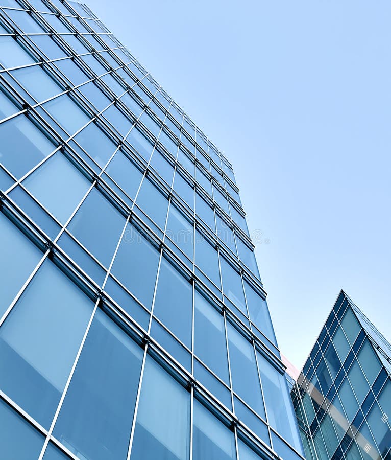 Smooth Surface of Panoramic Modern Buildings Stock Image - Image of ...