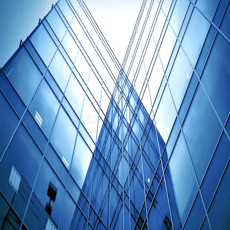 Smooth Surface of Panoramic Modern Buildings Stock Photo - Image of ...