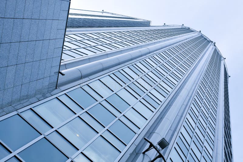 Smooth Surface Of Panoramic Modern Buildings Stock Image - Image of ...