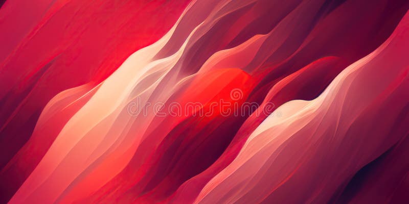 Smooth Texture with a Blurring Effect, Soft Red Wavy Liquid Flow Stock ...
