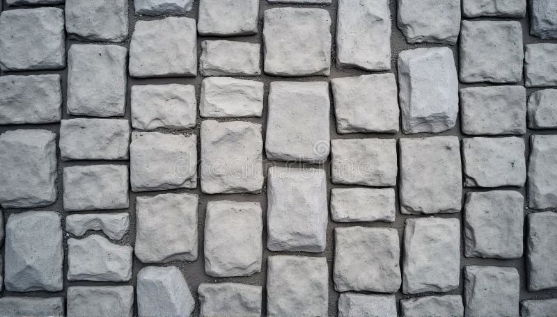 Smooth Texture of a Gray Cobblestone Wall or Road Backdrop. a Path or ...