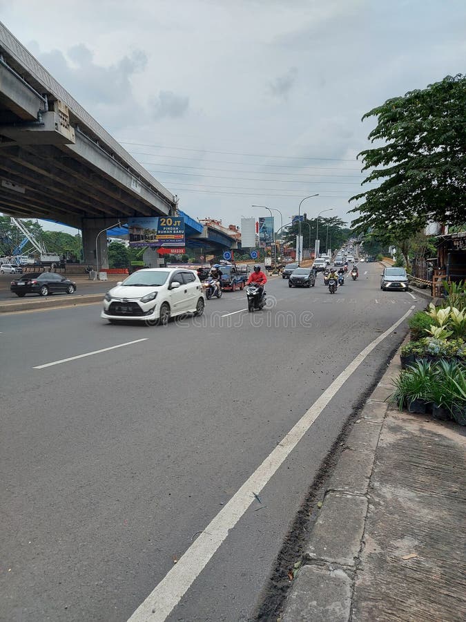 Smooth Traffic Flow at Cibubur Editorial Photo - Image of flow, view ...