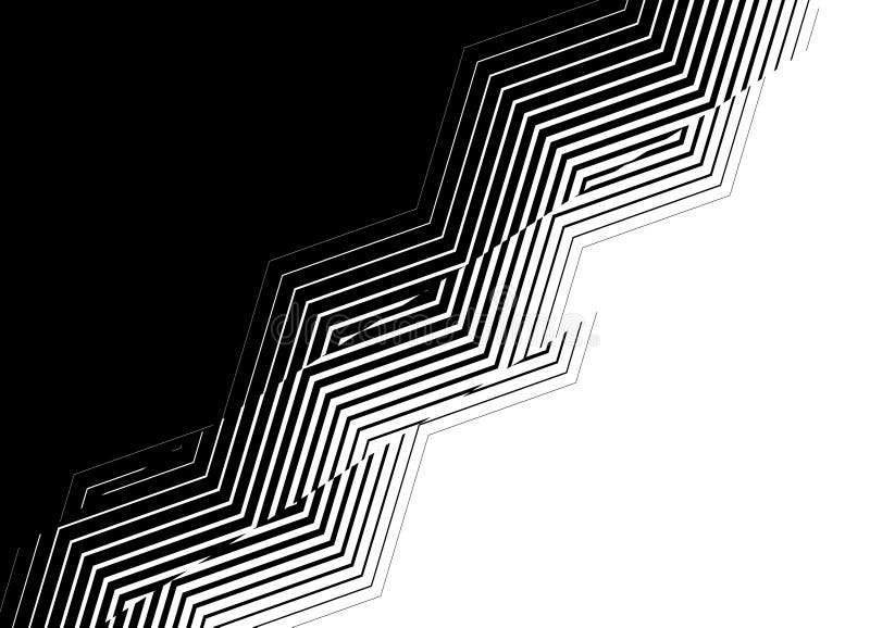 Smooth Transition from Black To White from Thin Broken Lines. Stock ...