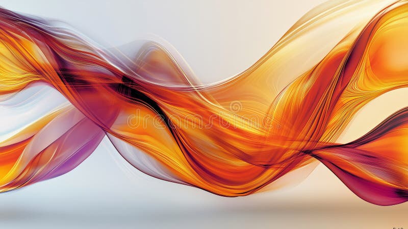 Smooth Transitions and Flowing Forms in Fluid Design. Stock ...