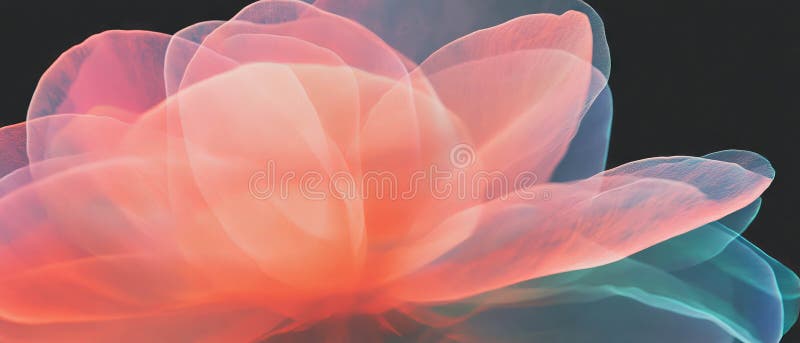 Gradients of Petal Colors Beautifully Transitioning Against a Black ...