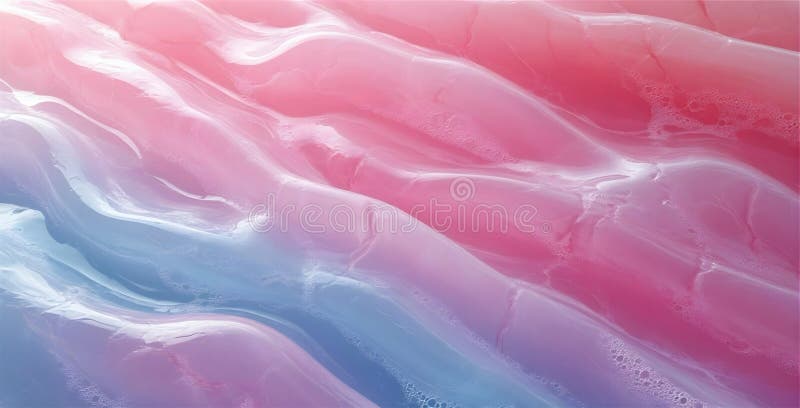 Ethereal Jelly-Like Texture in Pastel Pink and Blue Tones Stock ...