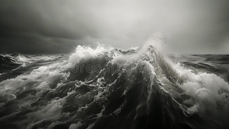 The Smooth Unbroken Surface of the Water Shattered by the Force of ...